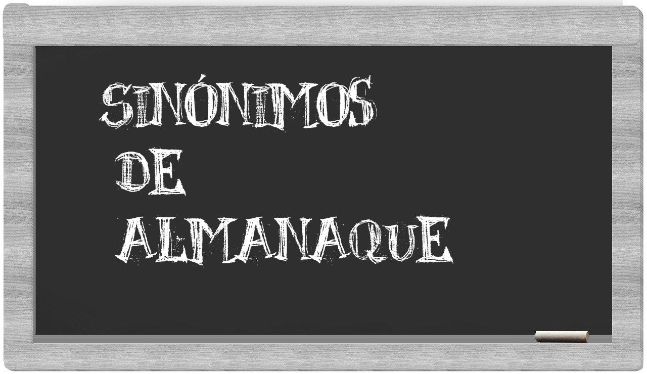Los sinónimos de almanaque: Todos los sinónimos de almanaque, su ...