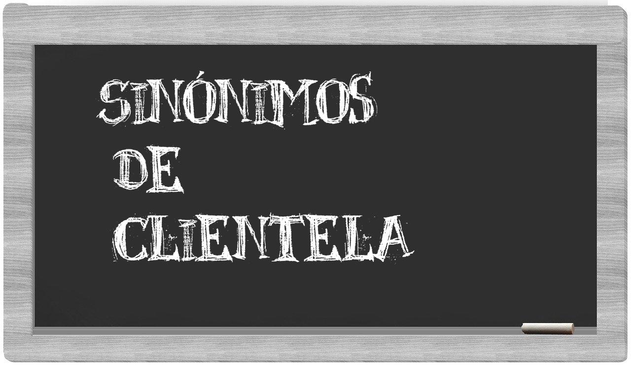 Los sinónimos de clientela: Todos los sinónimos de clientela, su ...