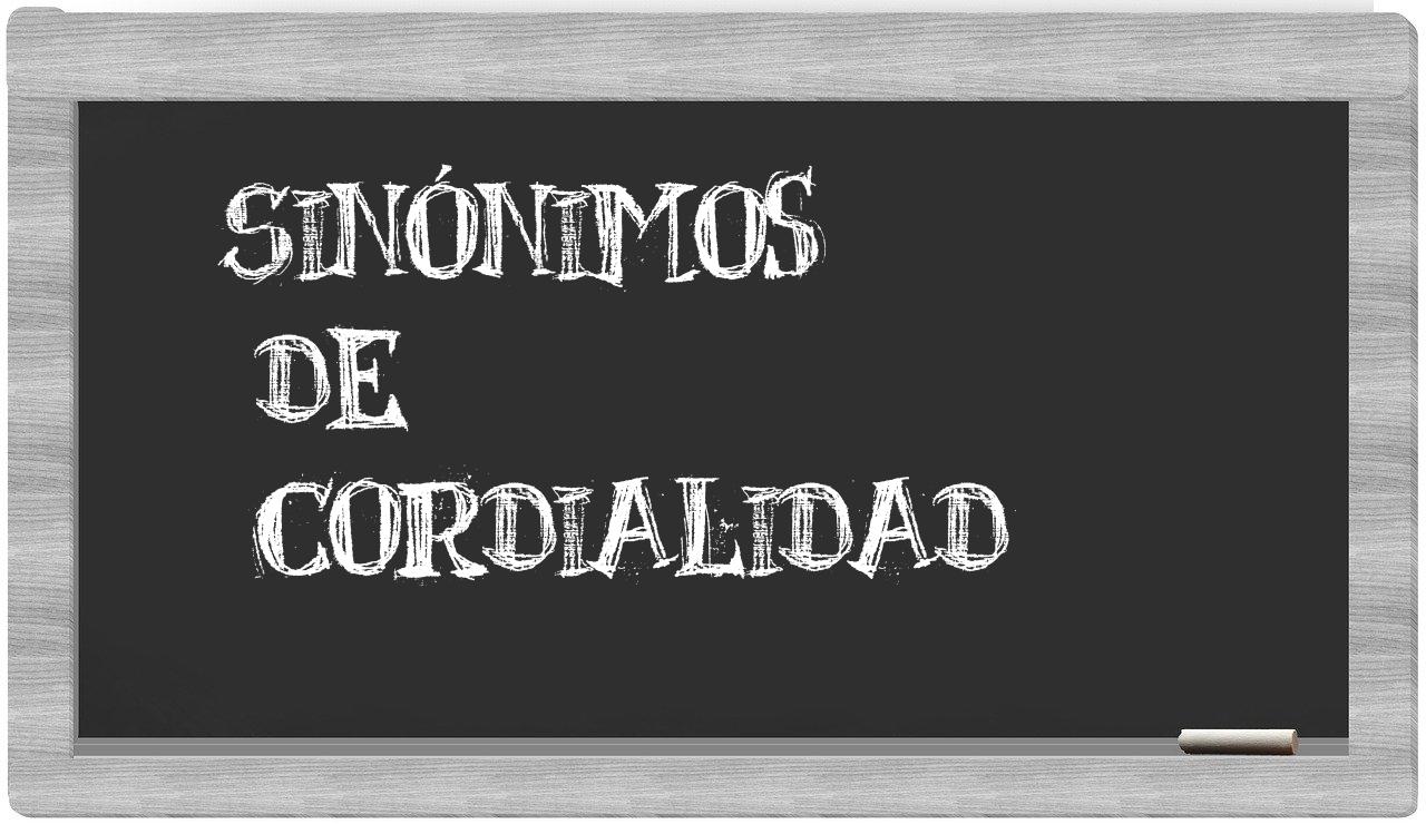 Los sinónimos de cordialidad: Todos los sinónimos de cordialidad, su ...