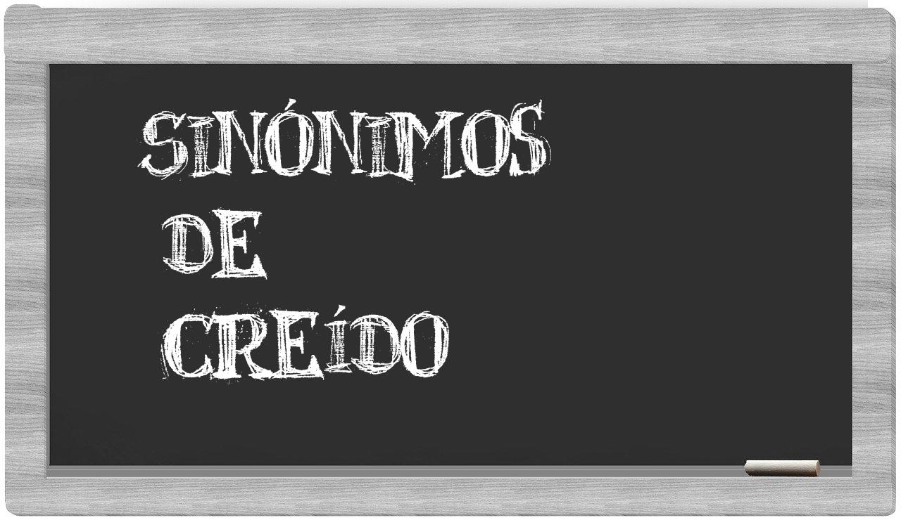 Los sinónimos de creído: Todos los sinónimos de creído, su sentido y ...