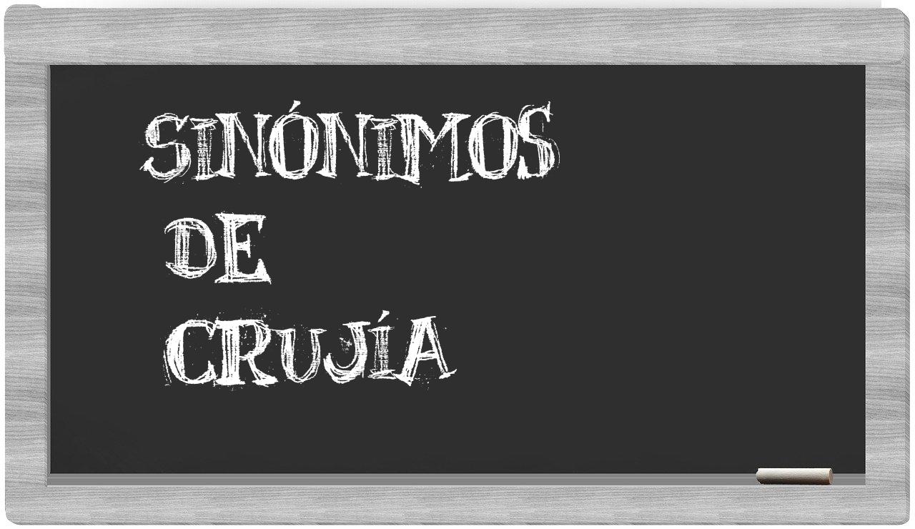 Los sinónimos de crujía: Todos los sinónimos de crujía, su sentido y ...