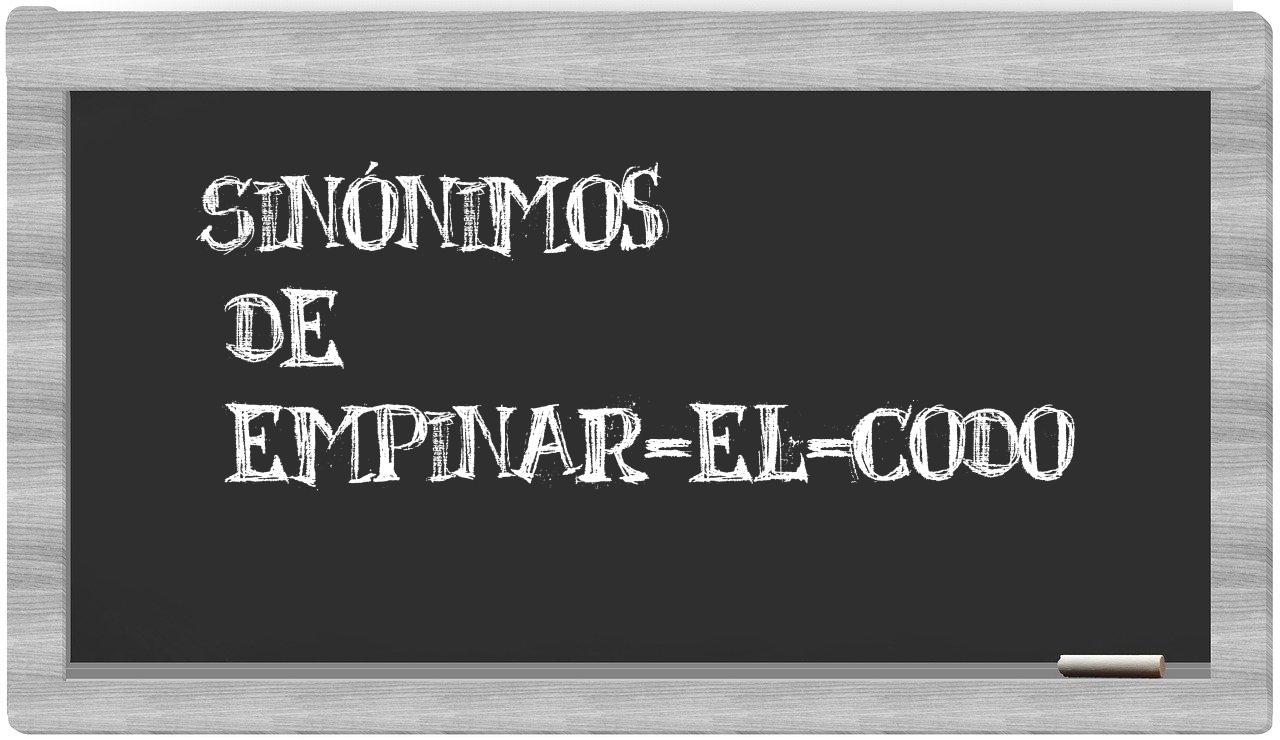 Los sinónimos de empinar el codo: Todos los sinónimos de empinar el codo, su sentido y ejemplos.