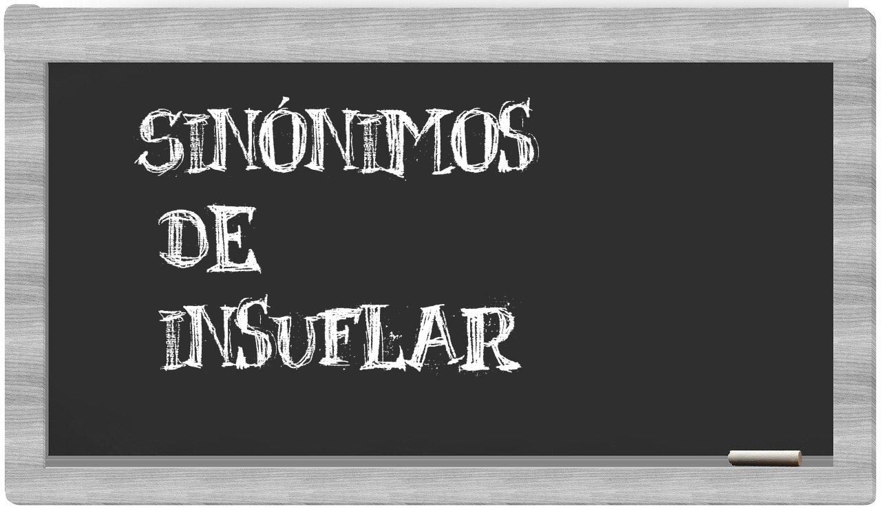 Los sinónimos de insuflar: Todos los sinónimos de insuflar, su sentido ...
