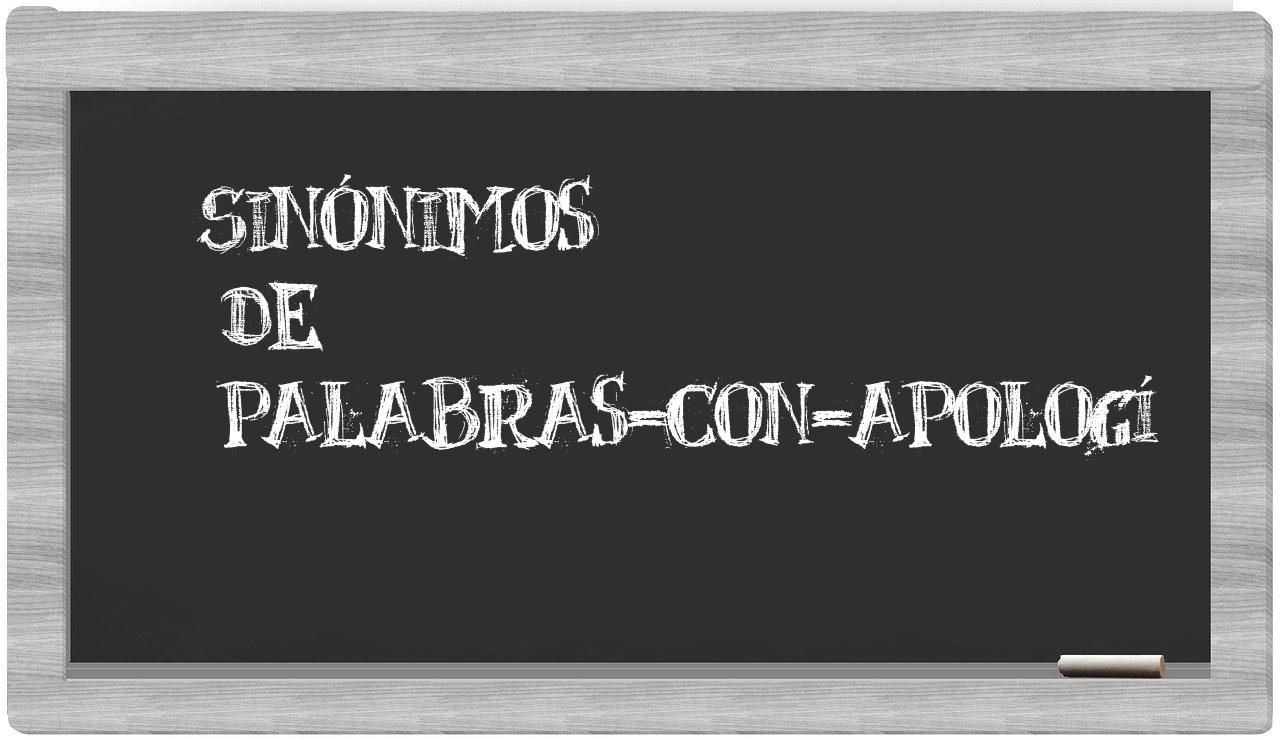Los sinónimos de palabras con apologí: Todos los sinónimos de palabras ...