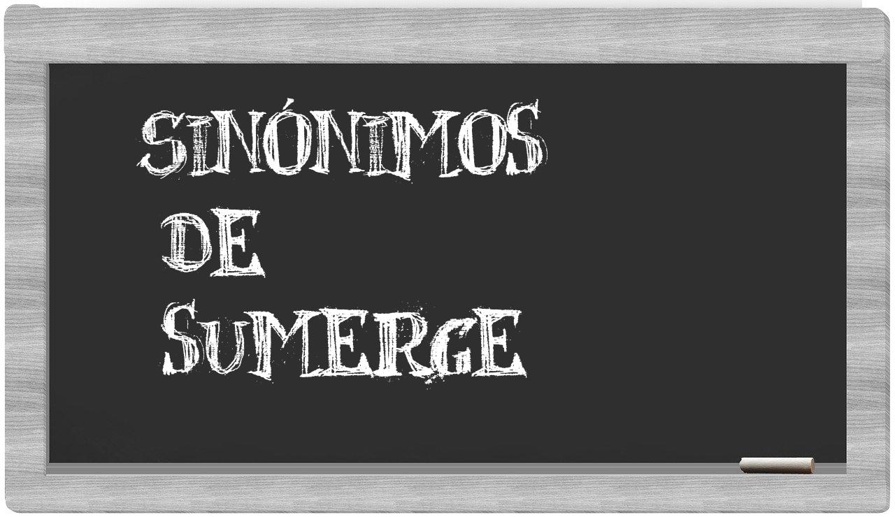 Los sinónimos de sumerge: Todos los sinónimos de sumerge, su sentido y ...