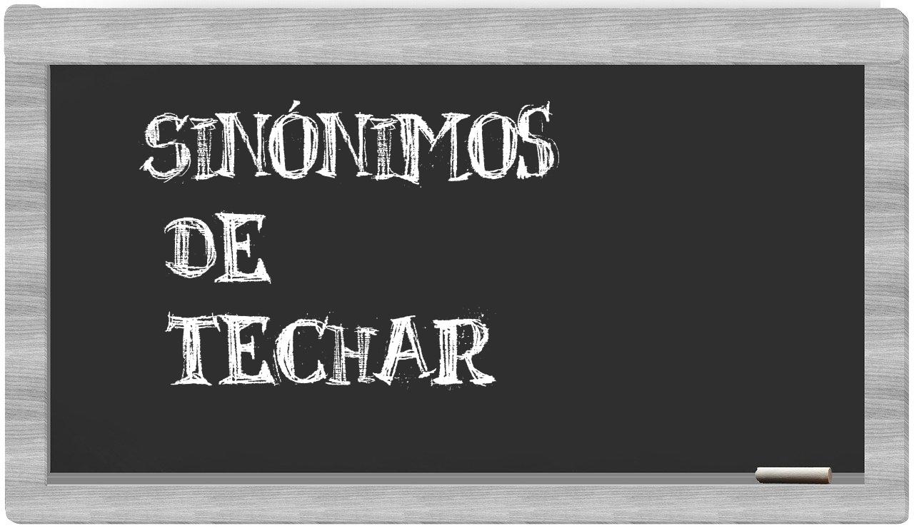 Los sinónimos de techar: Todos los sinónimos de techar, su sentido y ...