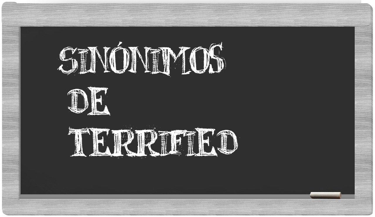 Los sinónimos de terrified: Todos los sinónimos de terrified, su ...