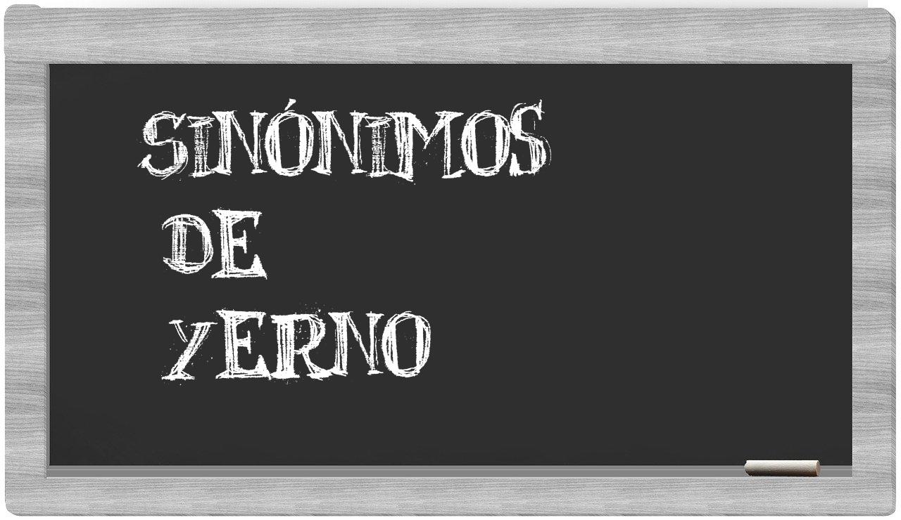 Los sinónimos de yerno: Todos los sinónimos de yerno, su sentido y ...
